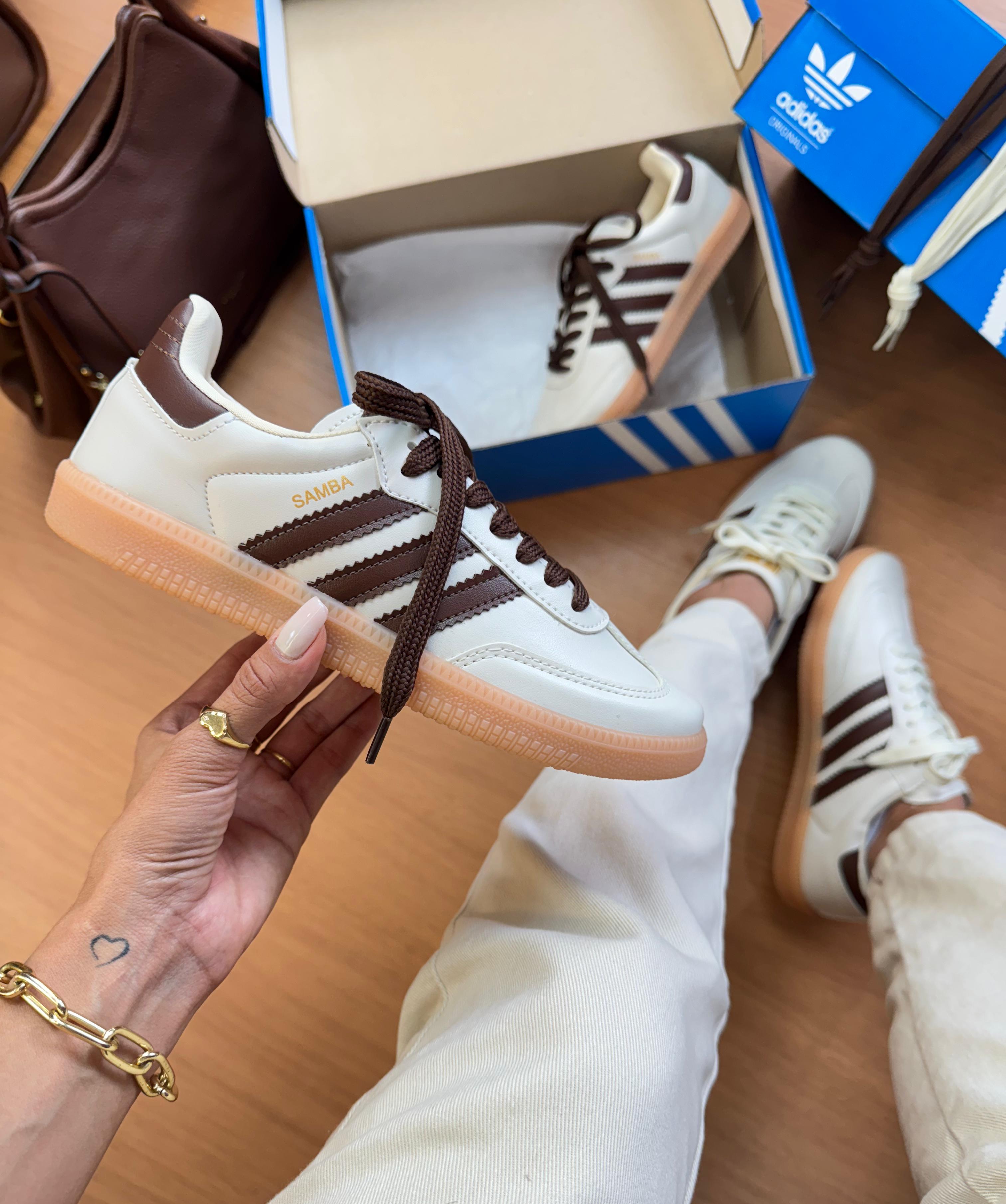 Adidas Samba OG - Bege/Café